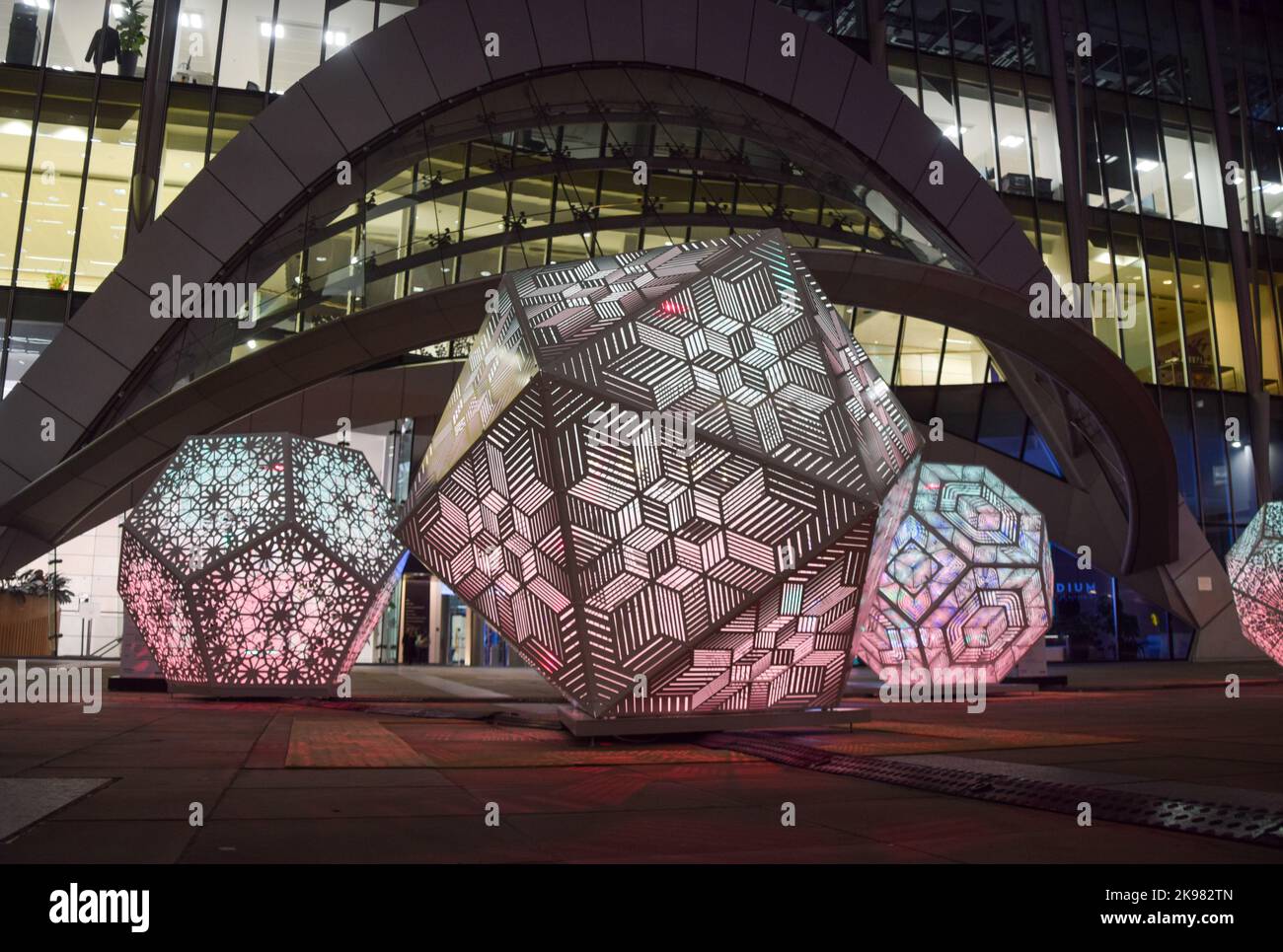 London, England, UK. 26th Oct, 2022. Sculptures by HYBYCOZO, the studio ...