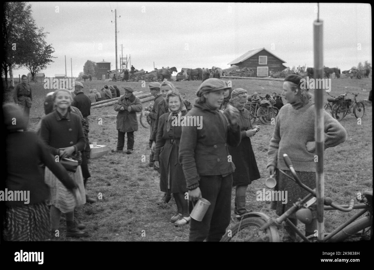 Evacuation of Finnish refugees, autumn 1944 Stock Photo - Alamy