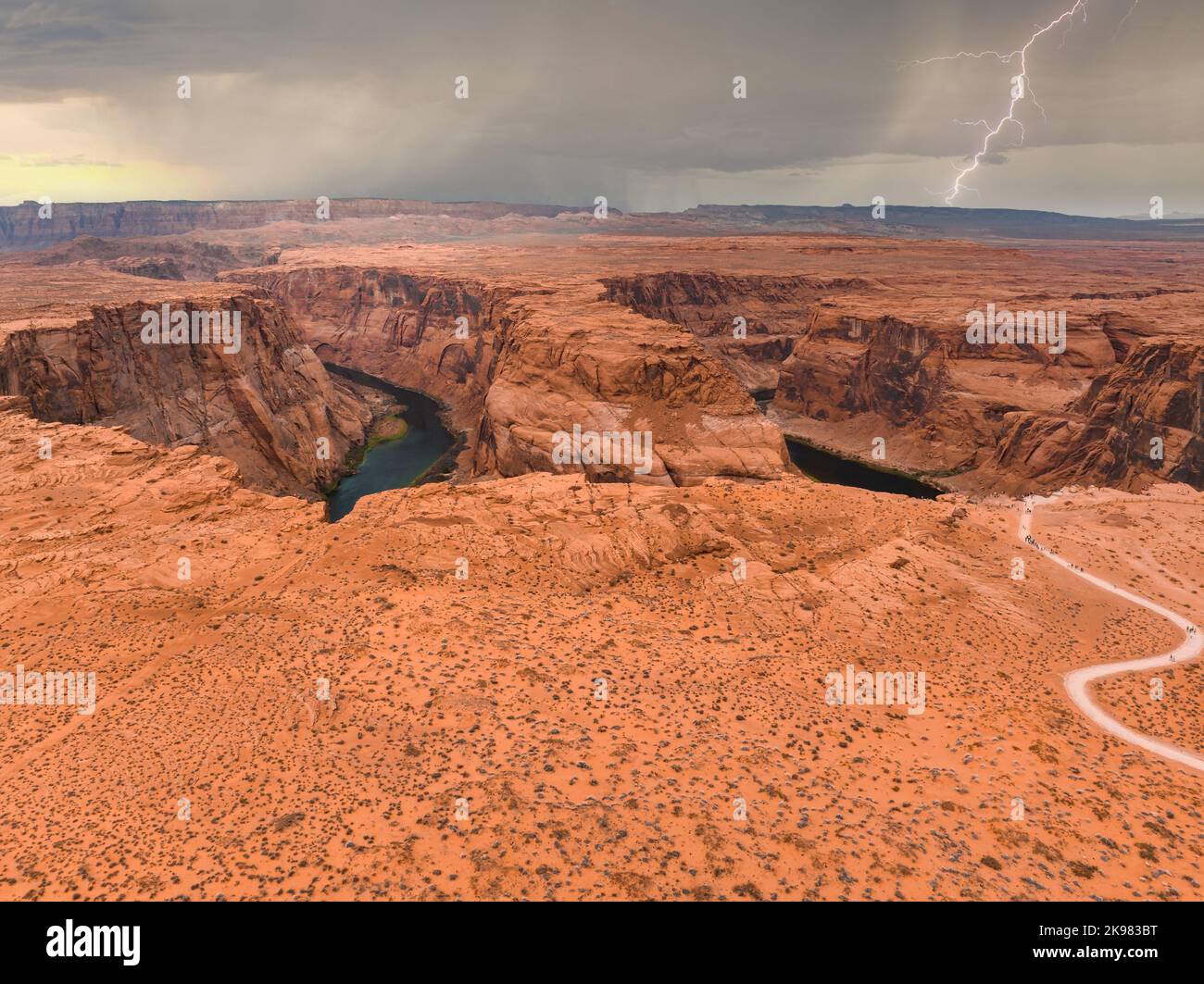 Horseshoe Bend is a famous meander on river Colorado Stock Photo - Alamy