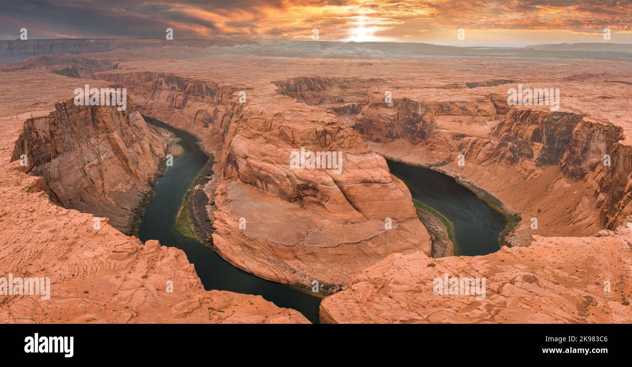 Horseshoe Bend is a famous meander on river Colorado Stock Photo - Alamy