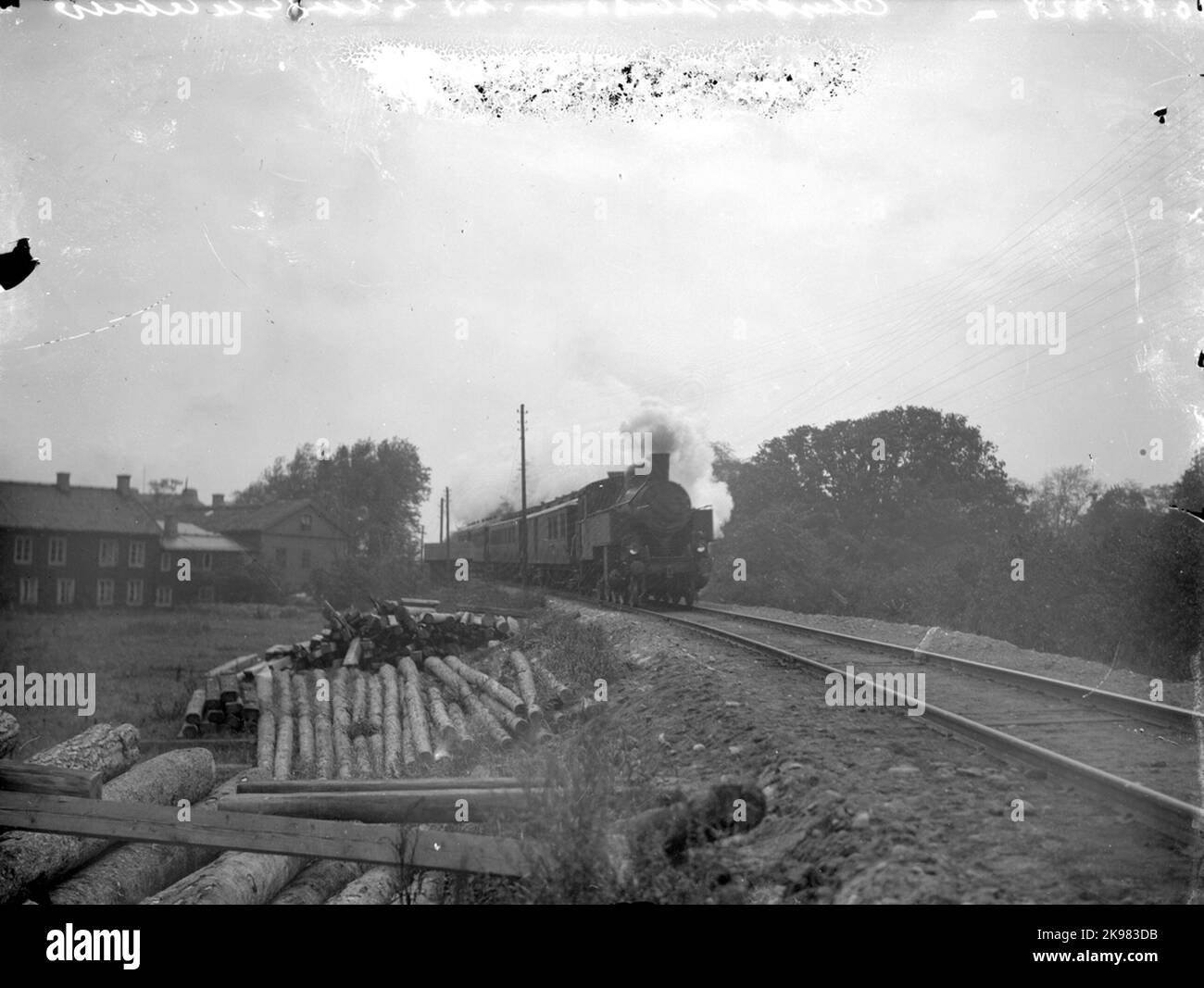 GBJ Lok 25 with Persontåg Vid Gamla Gubbero Stock Photo - Alamy