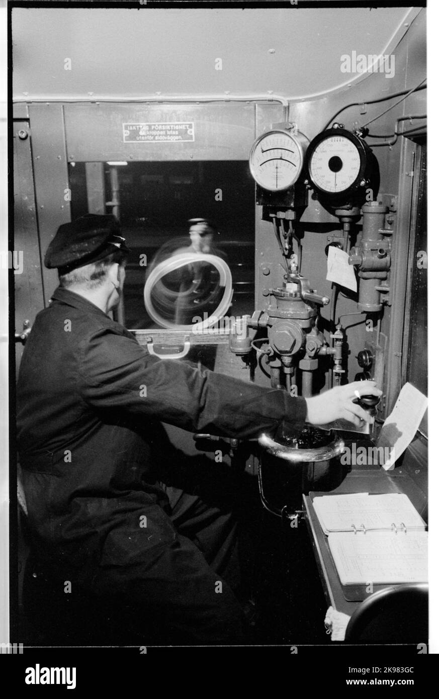 Driver operation Black and White Stock Photos & Images - Alamy