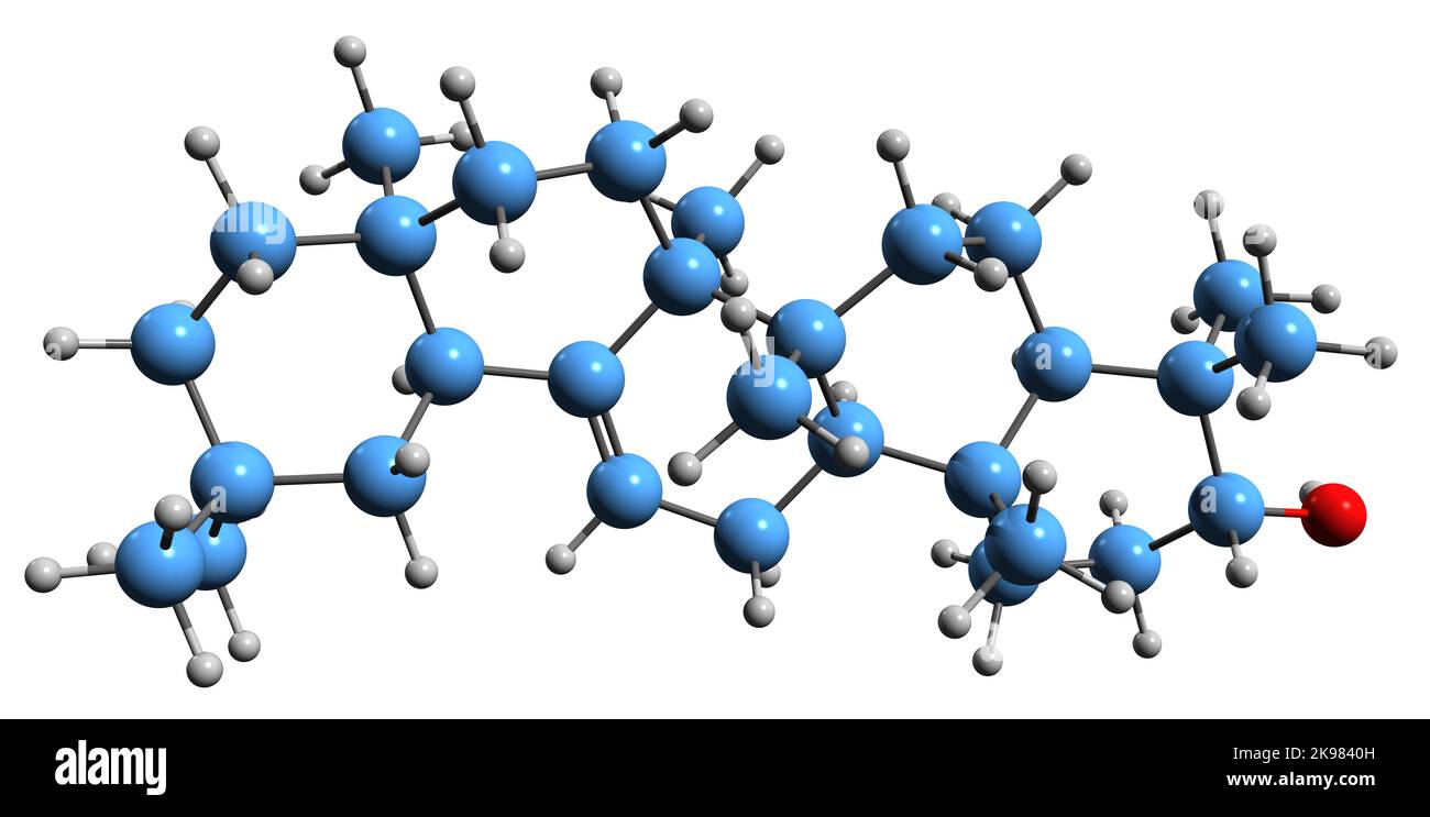 3D image of Amyrin skeletal formula - molecular chemical structure of ...