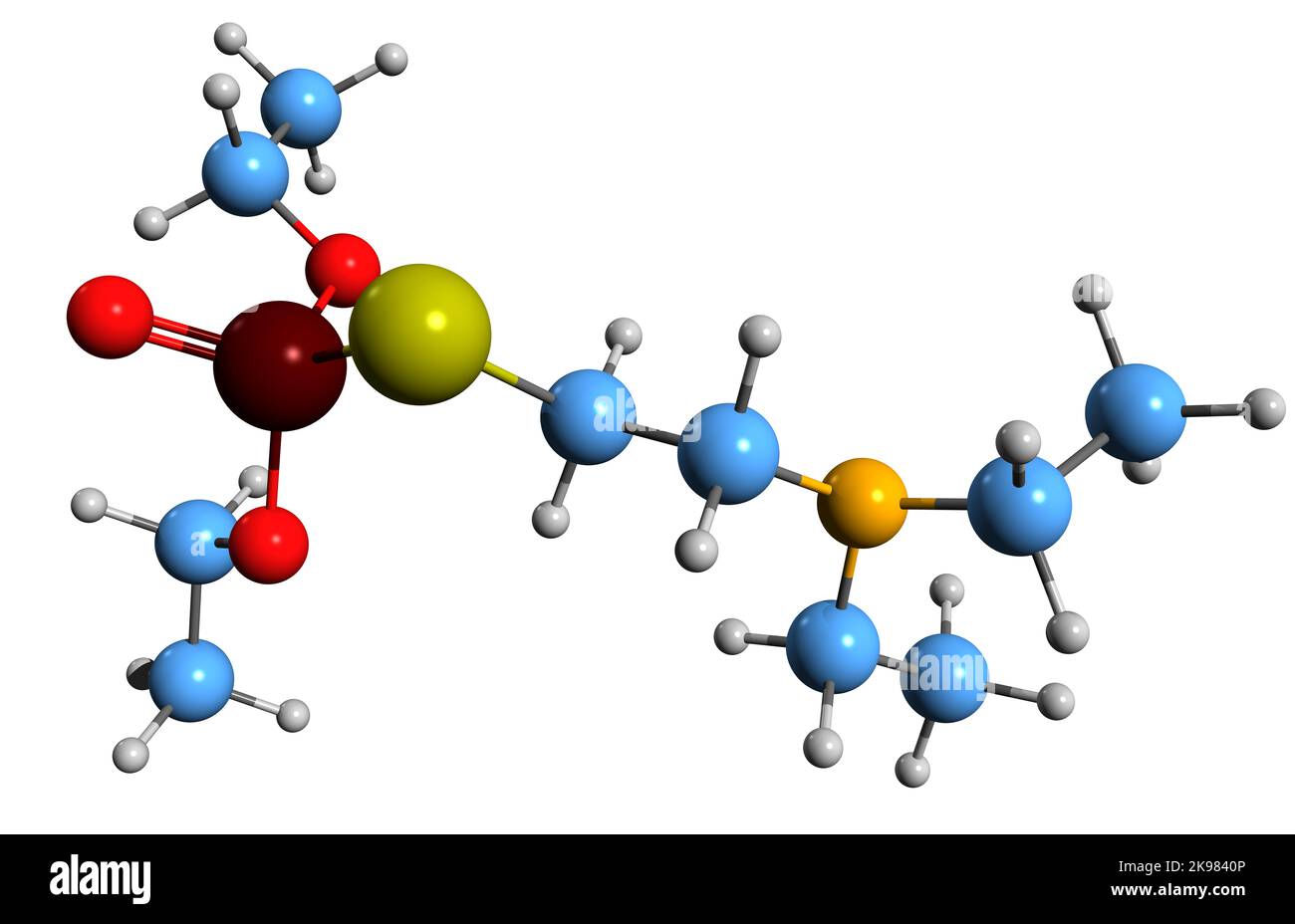 3D image of nerve agent VG skeletal formula - molecular chemical ...