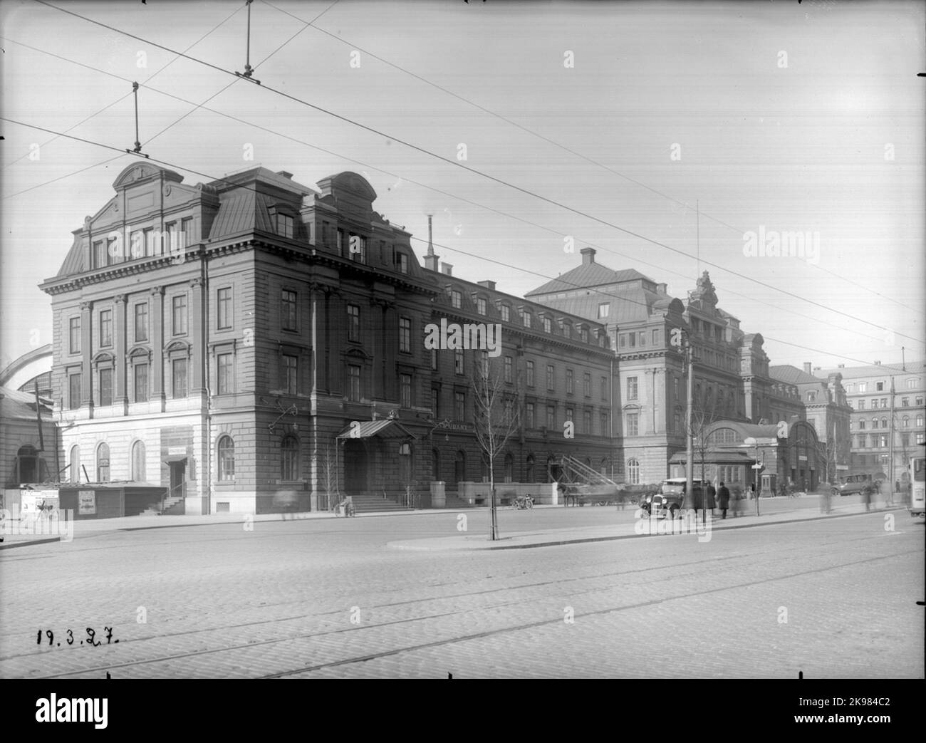 Facade towards Vasagatan before rebuilding in 1928, Stockholm Central ...
