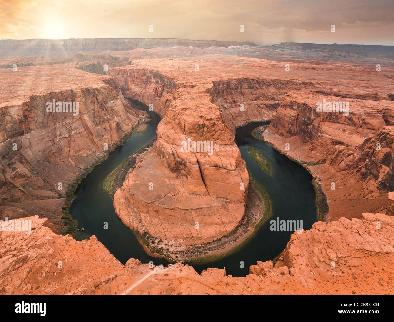 Horseshoe Bend is a famous meander on river Colorado Stock Photo - Alamy