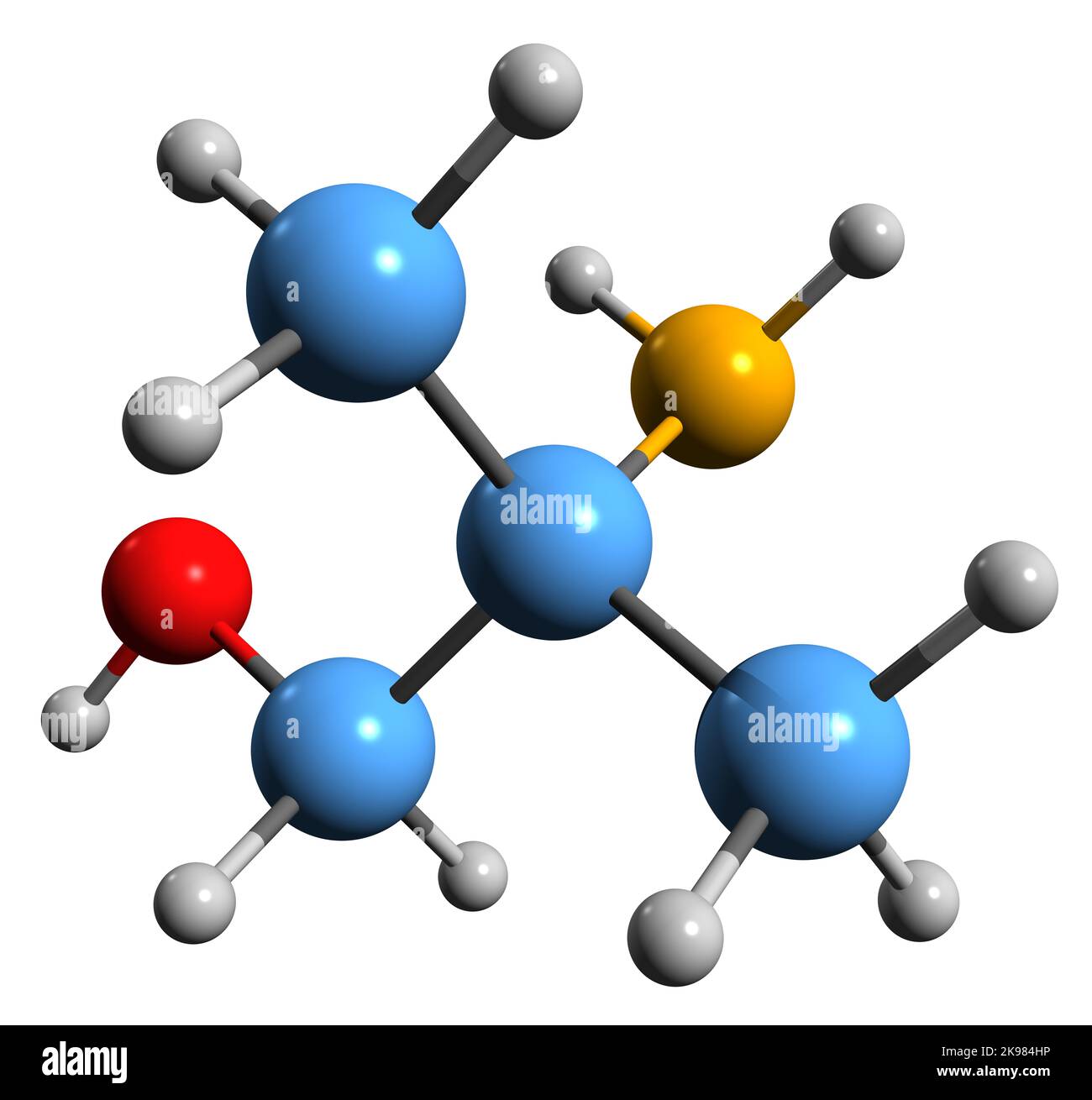 3D image of AMP buffer skeletal formula - molecular chemical structure ...