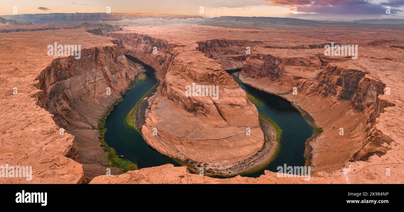 Horseshoe Bend is a famous meander on river Colorado Stock Photo - Alamy