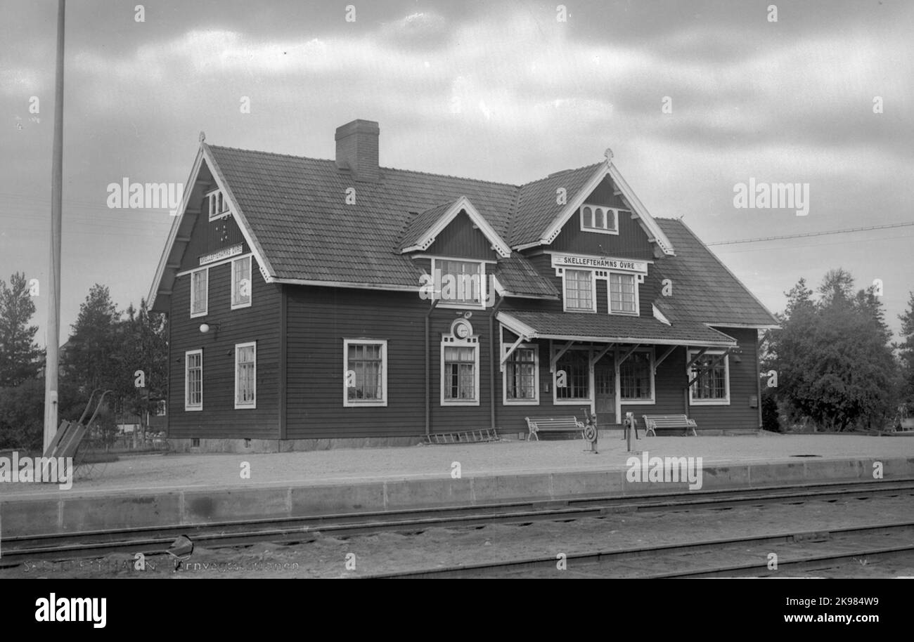 Skelleftehamn's upper station Stock Photo - Alamy