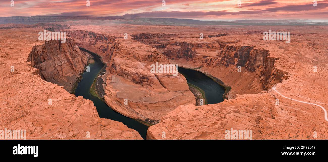 Horseshoe Bend is a famous meander on river Colorado Stock Photo - Alamy