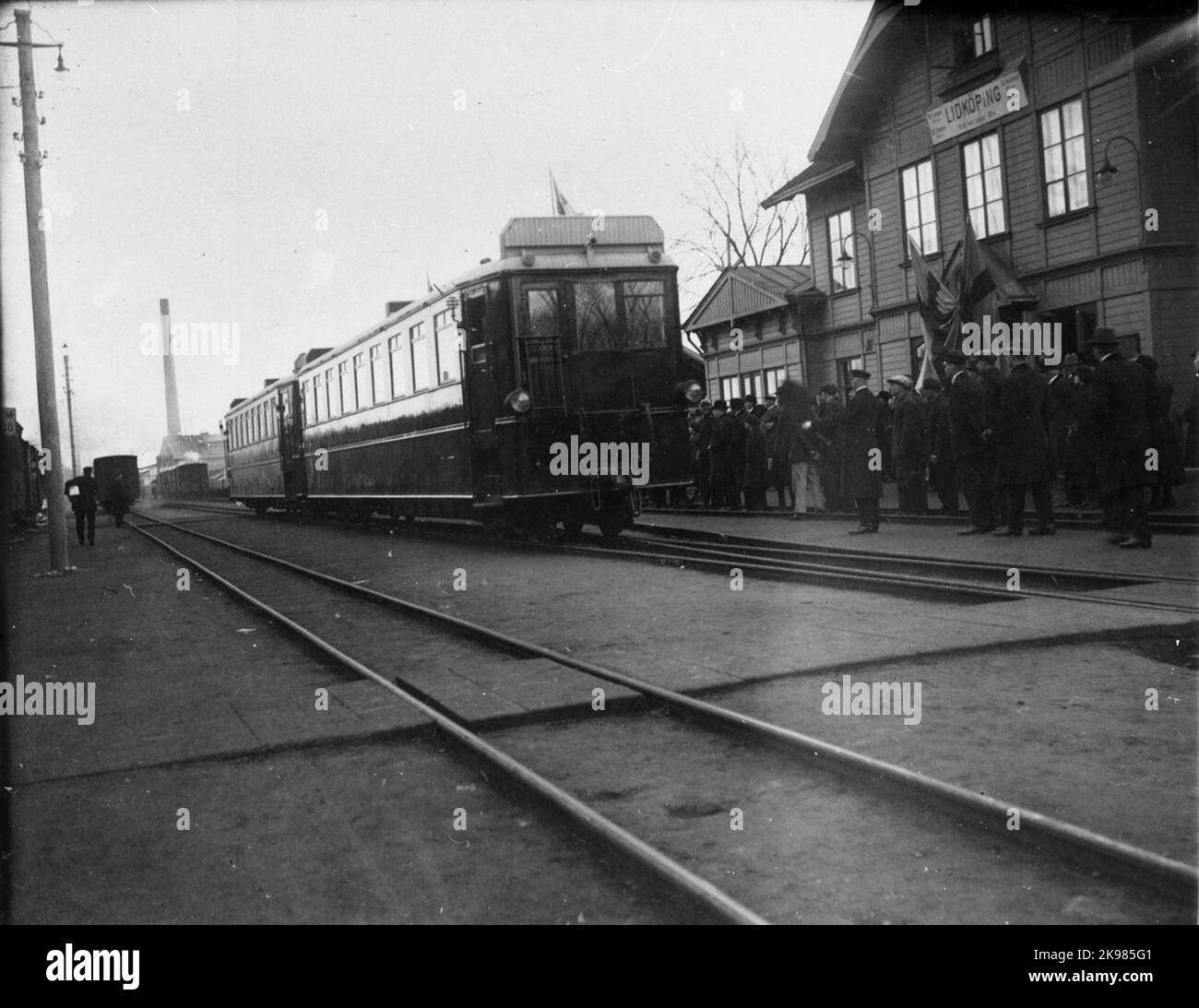 VGJ Motorvagn 2 and 3. The station was put into operation in 1893 Stock ...