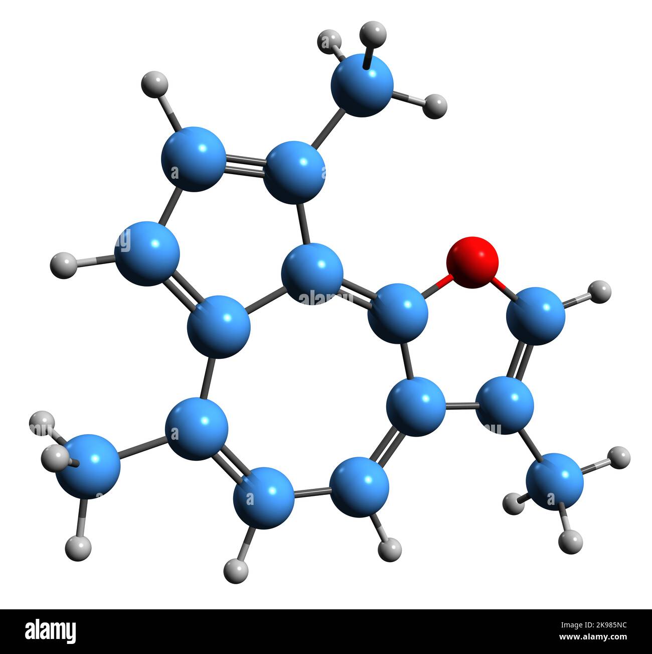 3D image of artemazulen skeletal formula - molecular chemical structure ...