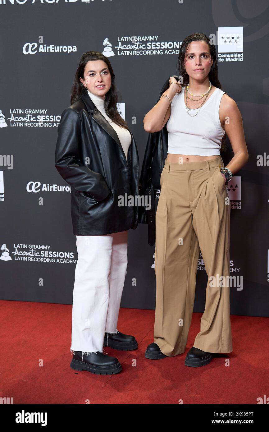 October 26, 2022, Madrid, Madrid, Spain: Ana Legazpi, Carolina Moyano ...