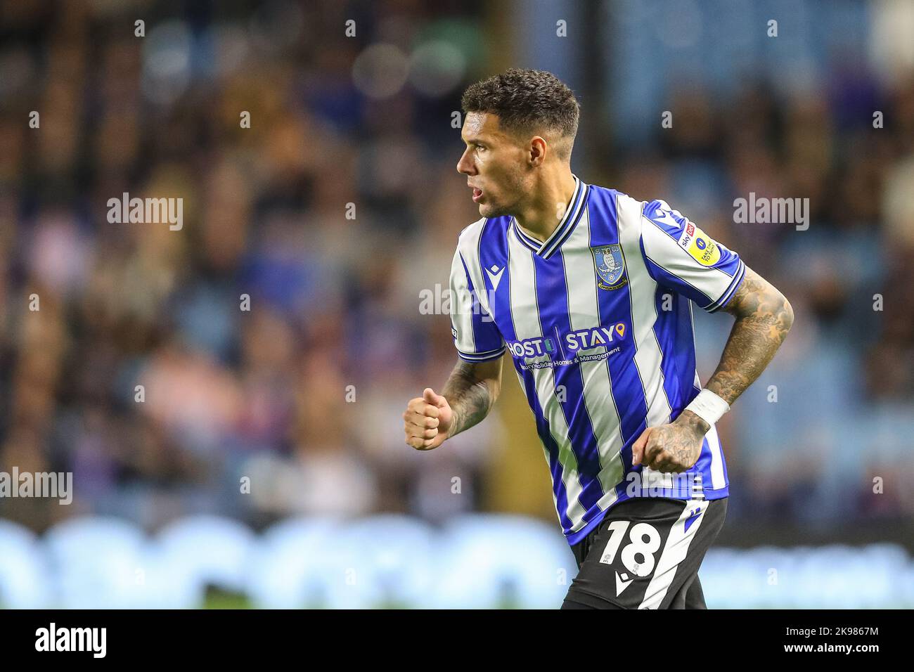 Marvin Johnson #18 of Sheffield Wednesday during the Sky Bet League 1 ...
