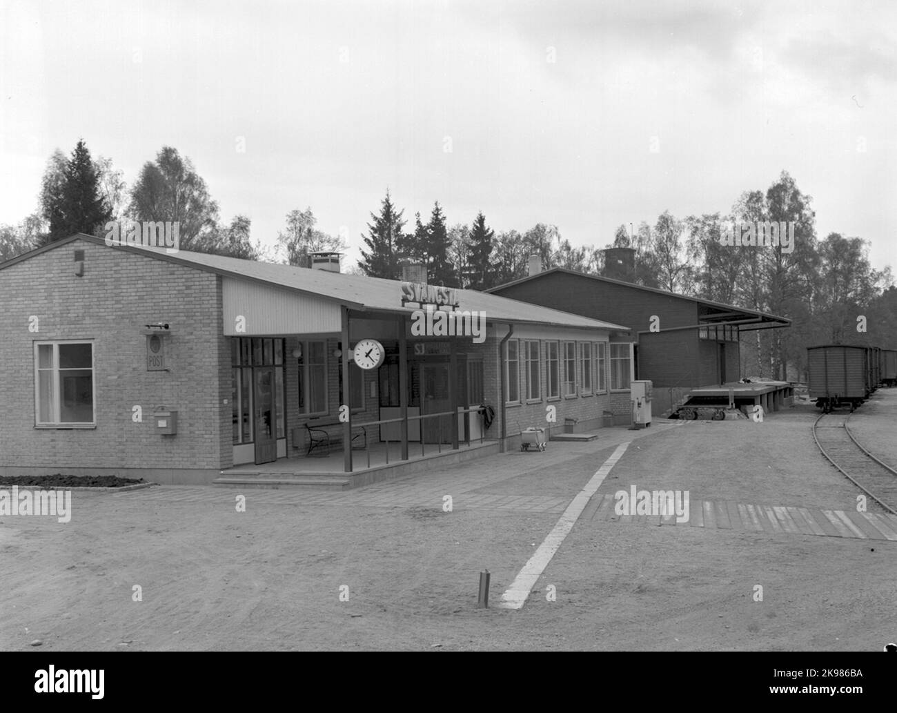 Svästa Station Built in 1954 Stock Photo - Alamy