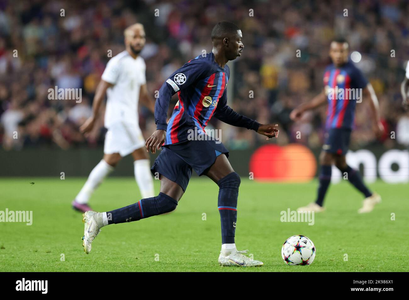 Barcelona, Spain. 26/10/2022, Ousmane Dembele of FC Barcelona during ...