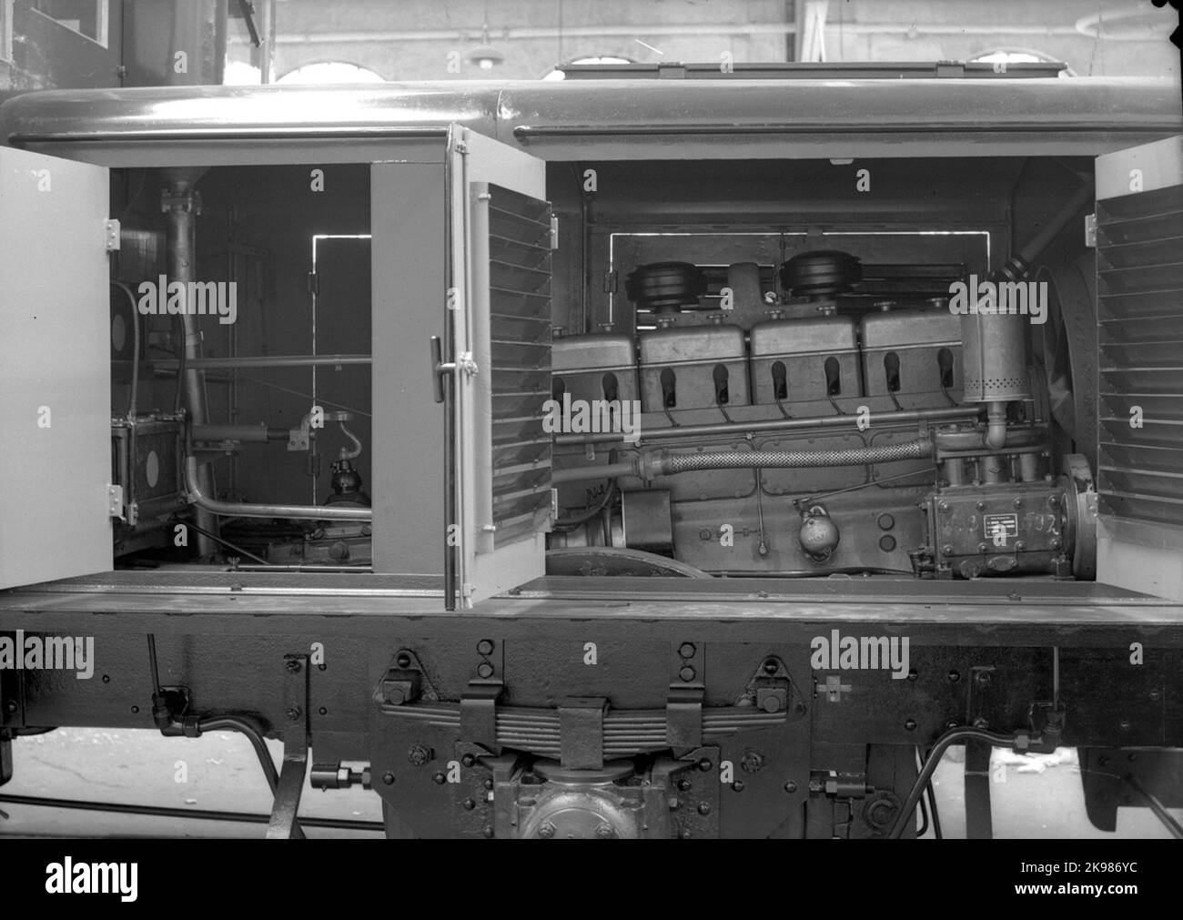 State Railways, SJ ZS 107 under Building in Kockum's Mechanical ...