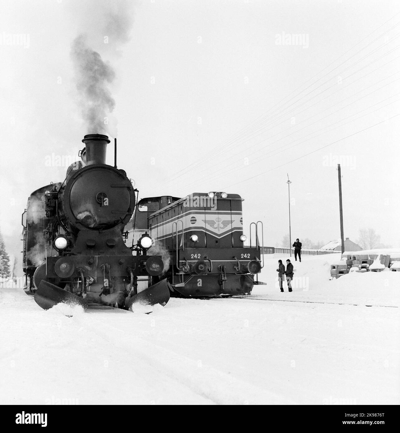 State Railways, SJ E. SJ T43 242. Gothenburg - Jörlanda Stock Photo - Alamy