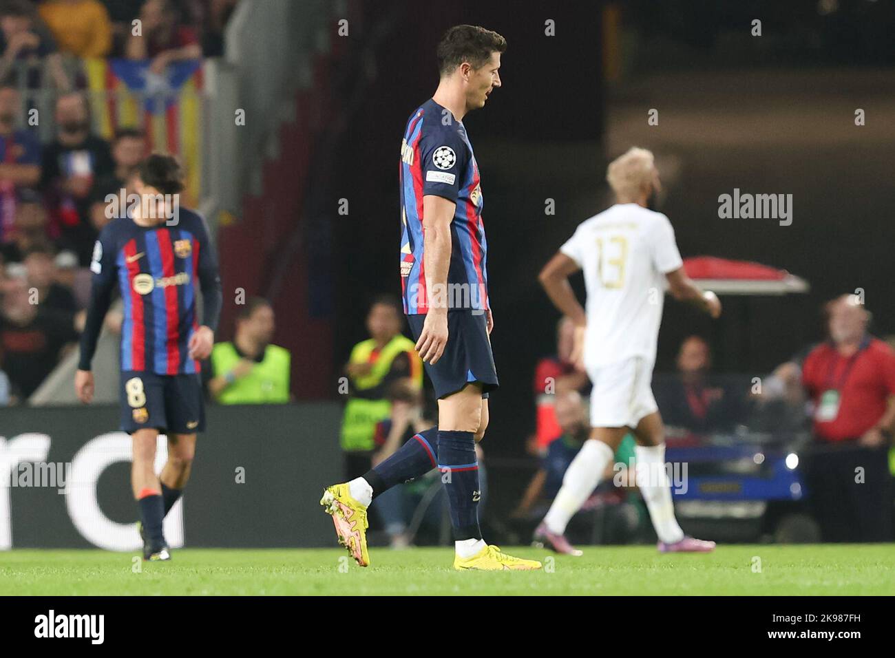 BARCELONA, Spain. , . Robert LEWANDOWSKI during the UEFA ...
