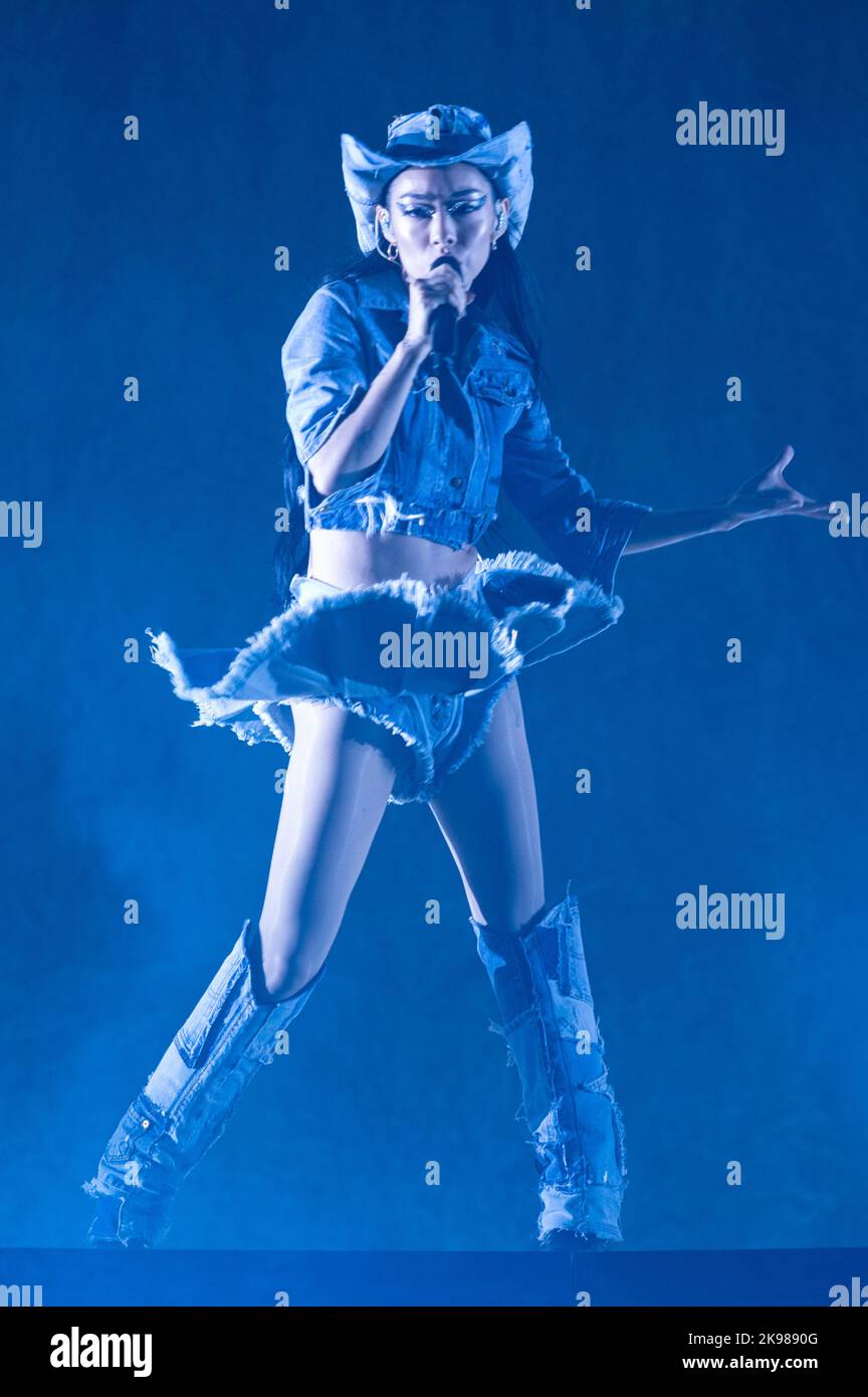 Brixton, London, 26/10/2022, Singer-songwriter Rina Sawayama performing ...