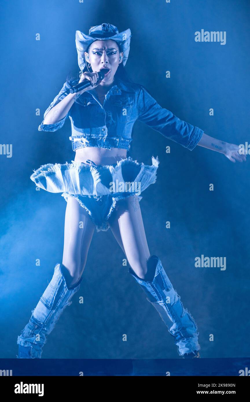 Brixton, London, 26/10/2022, Singer-songwriter Rina Sawayama performing ...