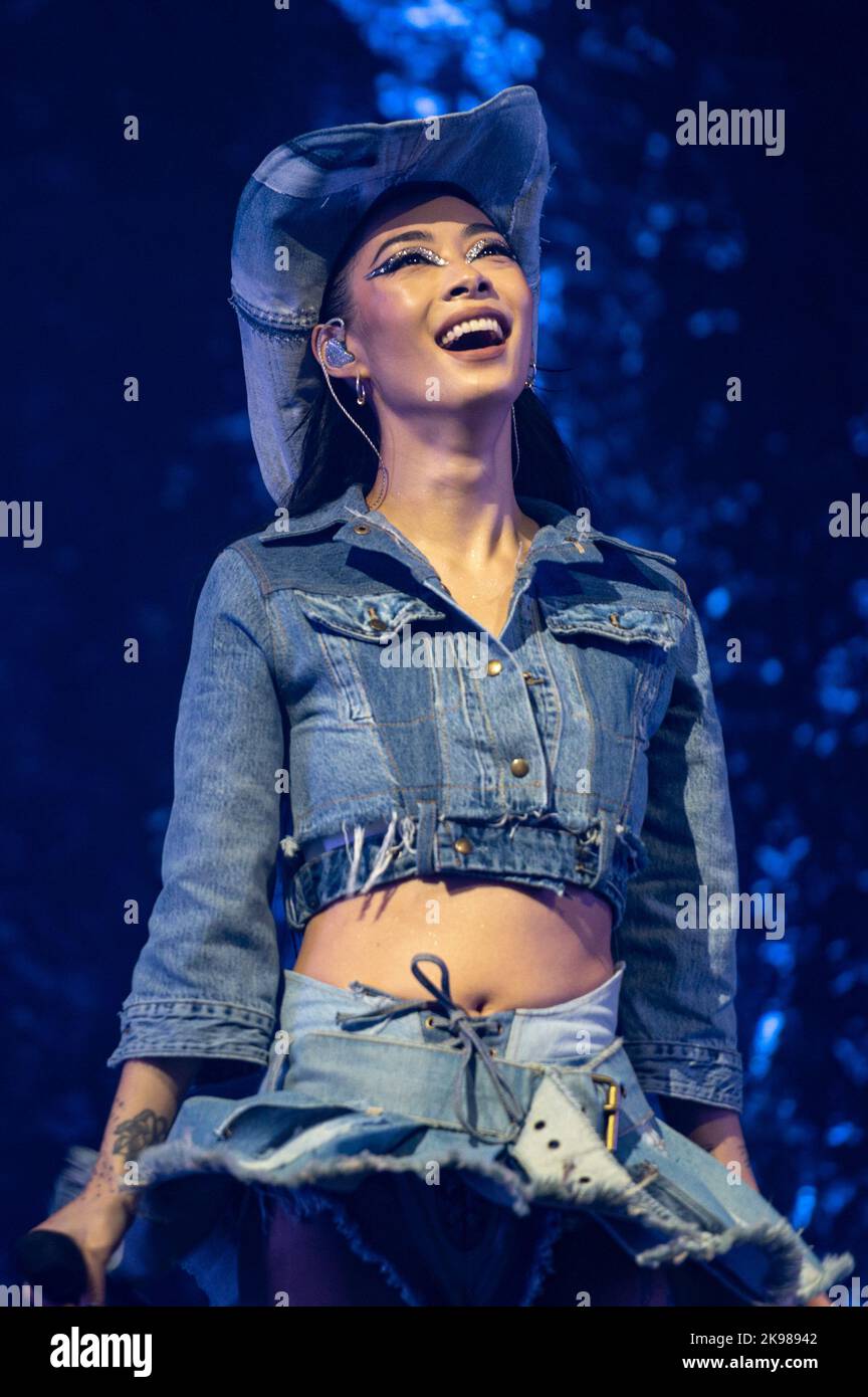 Brixton, London, 26/10/2022, Singer-songwriter Rina Sawayama performing ...