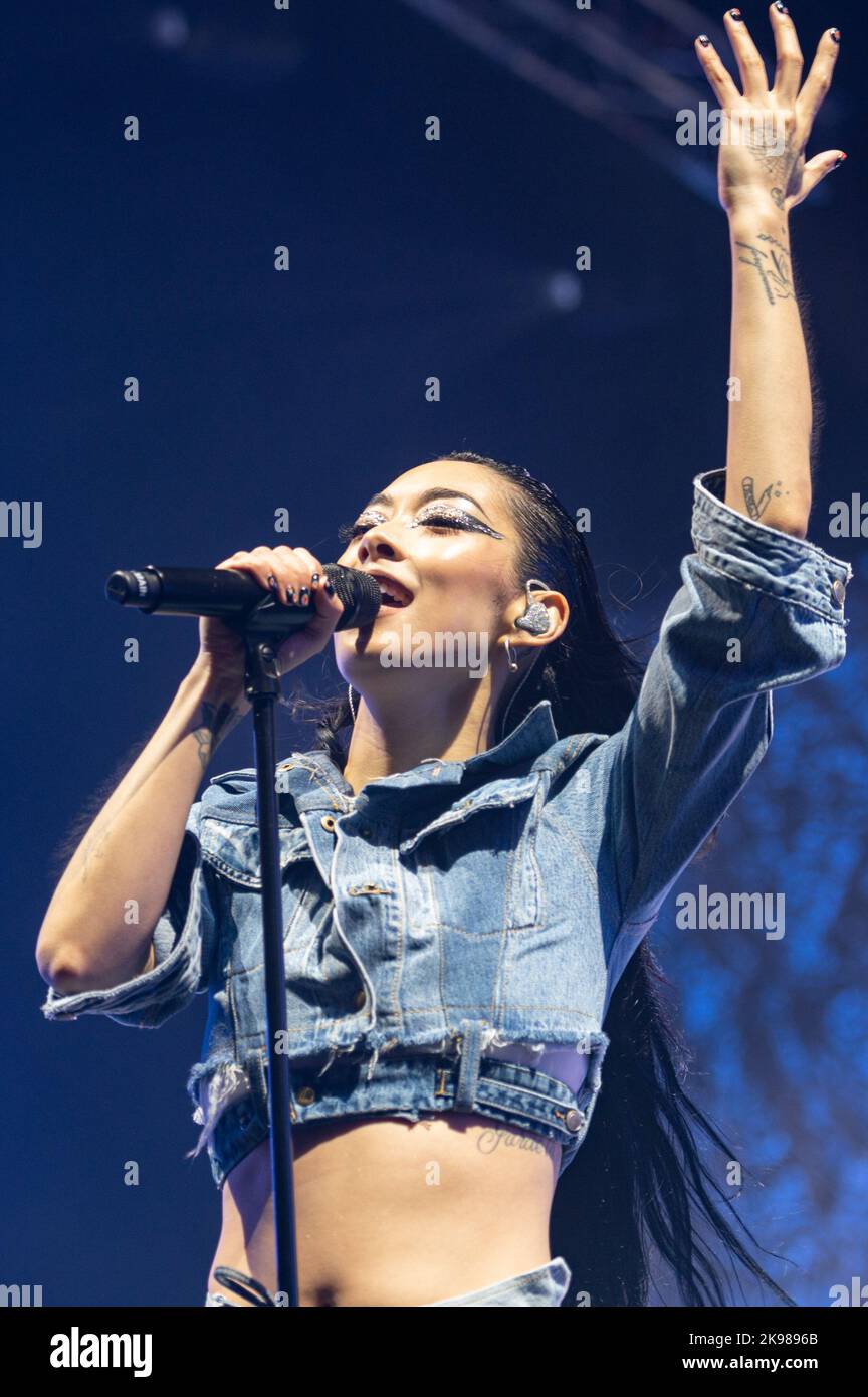 Brixton, London, 26/10/2022, Singer-songwriter Rina Sawayama performing ...