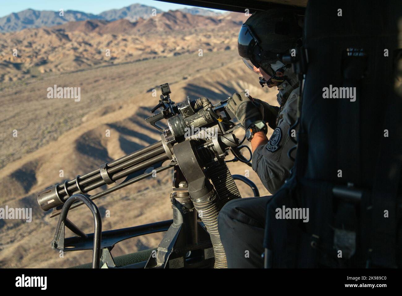 U.S. Marine Corps Gunnery Sgt. Daniel Basan, from Miami, Florida, a UH ...