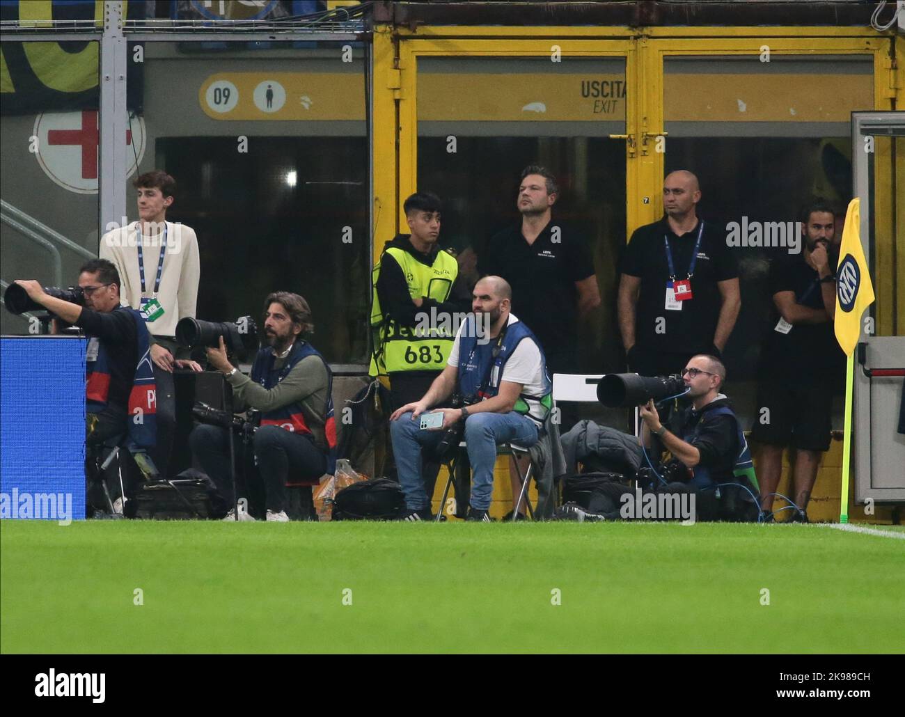 The OPPO guy during the UEFA Champions League Group C, football match ...