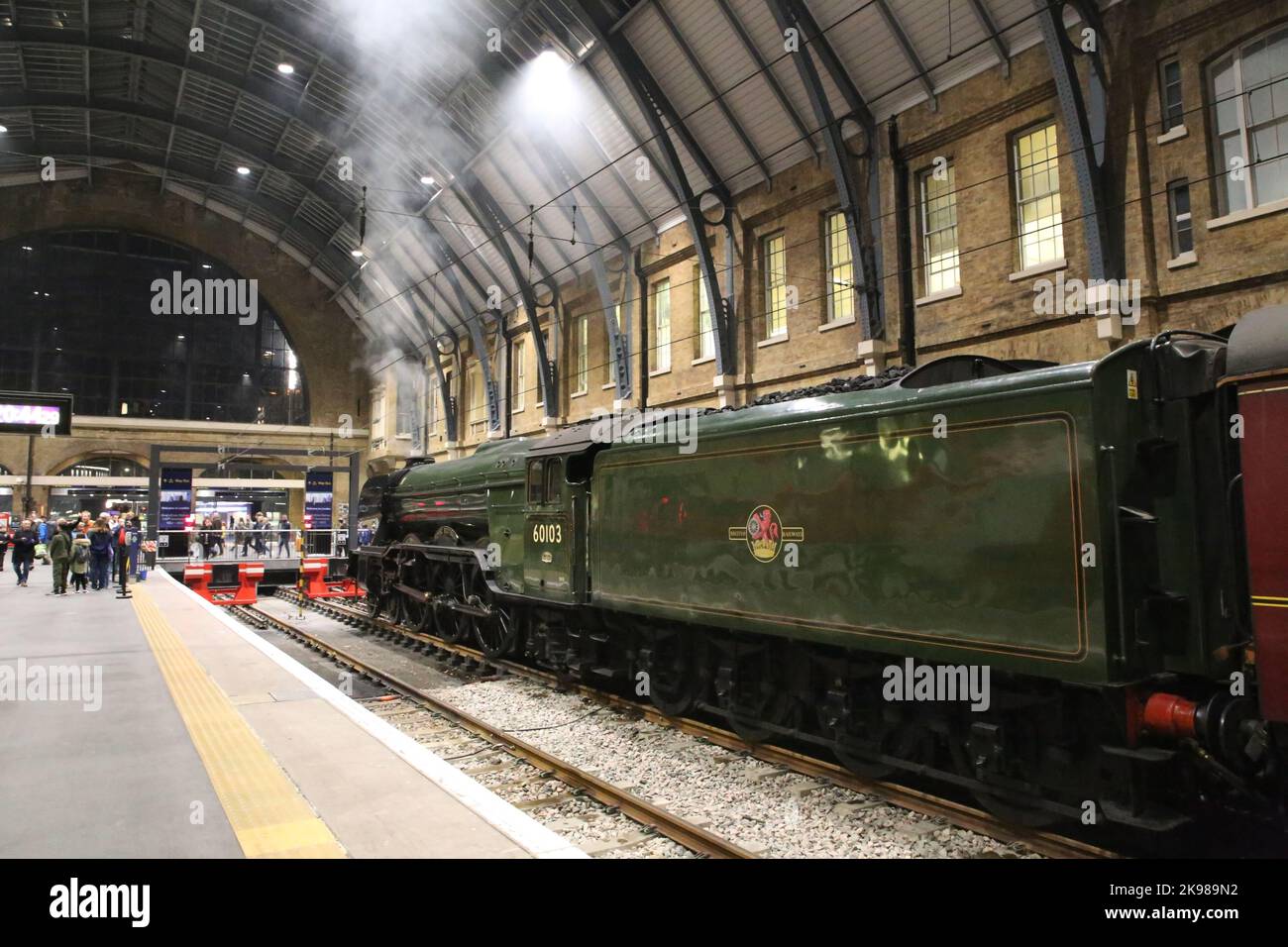 Flying Scotsman Kings Cross Station London Stock Photo - Alamy