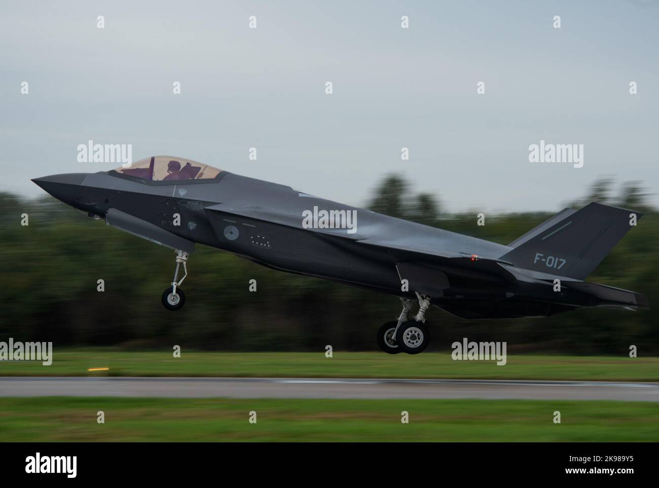 A Royal Netherlands Air Force F-35A Lightning II assigned to Leeuwarden ...