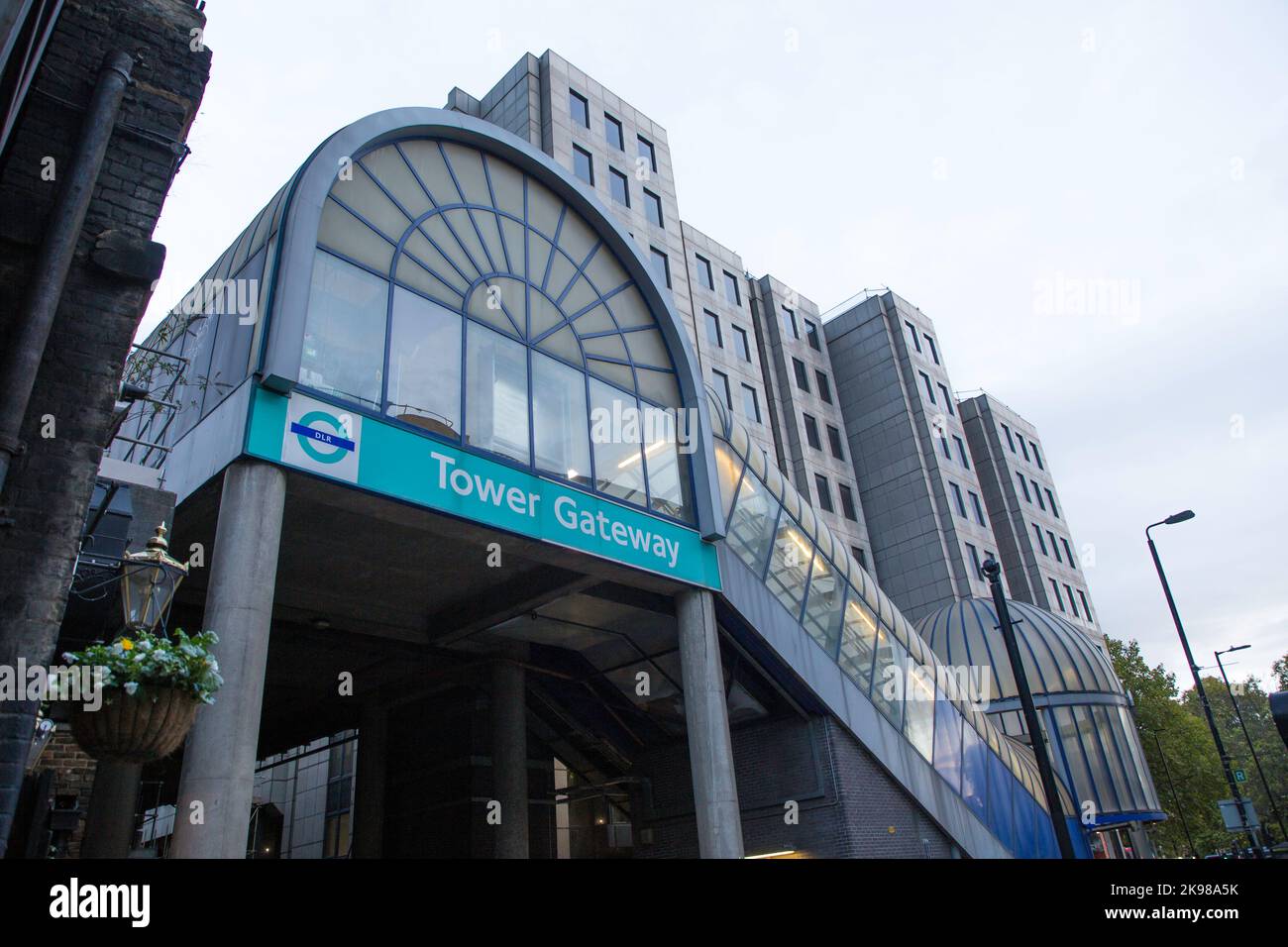 Tower Gateway DLR station Stock Photo - Alamy