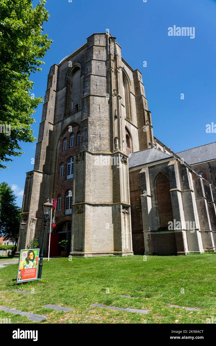 The town of Veere, province of Zeeland, Grote Kerk Veere, church ...