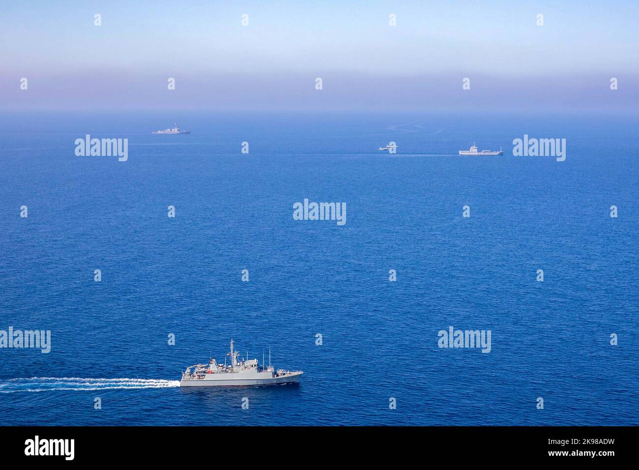 221025-N-TC847-1445 IONIAN SEA (Oct. 25, 2022) Aircraft attached to ...