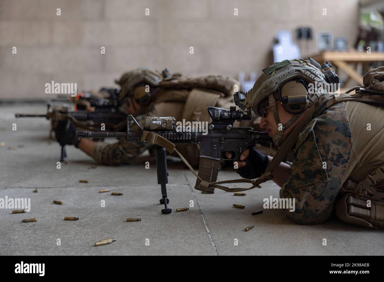 A U.S. Marine with Maritime Special Purpose Force, 26th Marine ...