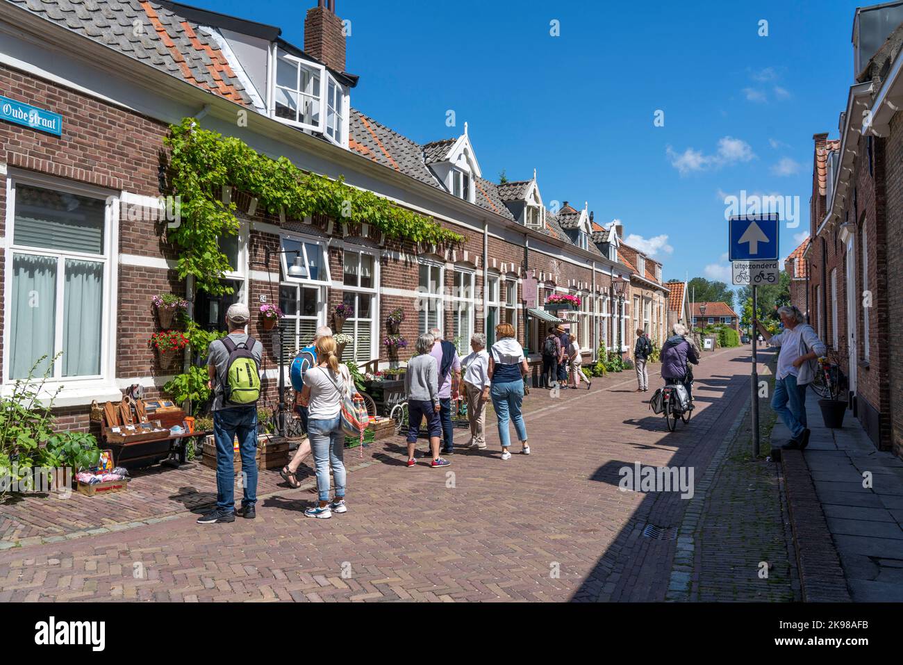 The town of Veere, province of Zeeland, Old Town Lane, Netherlands ...
