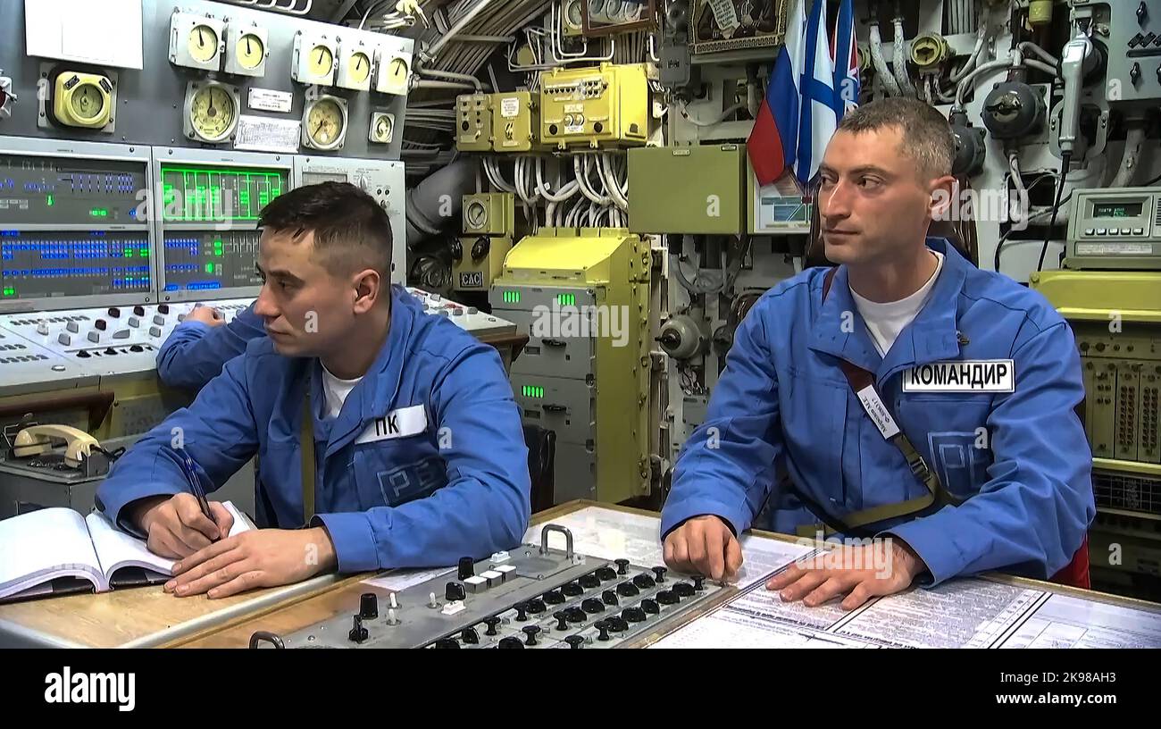 Russian operators conduct work during a Yars intercontinental ballistic ...