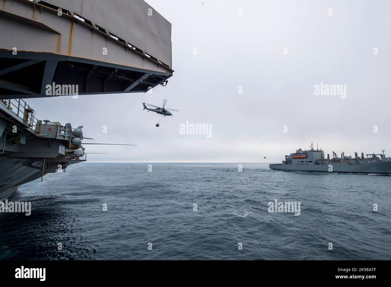 An MH-60S Knighthawk, attached to the "Tridents" of Helicopter Sea ...