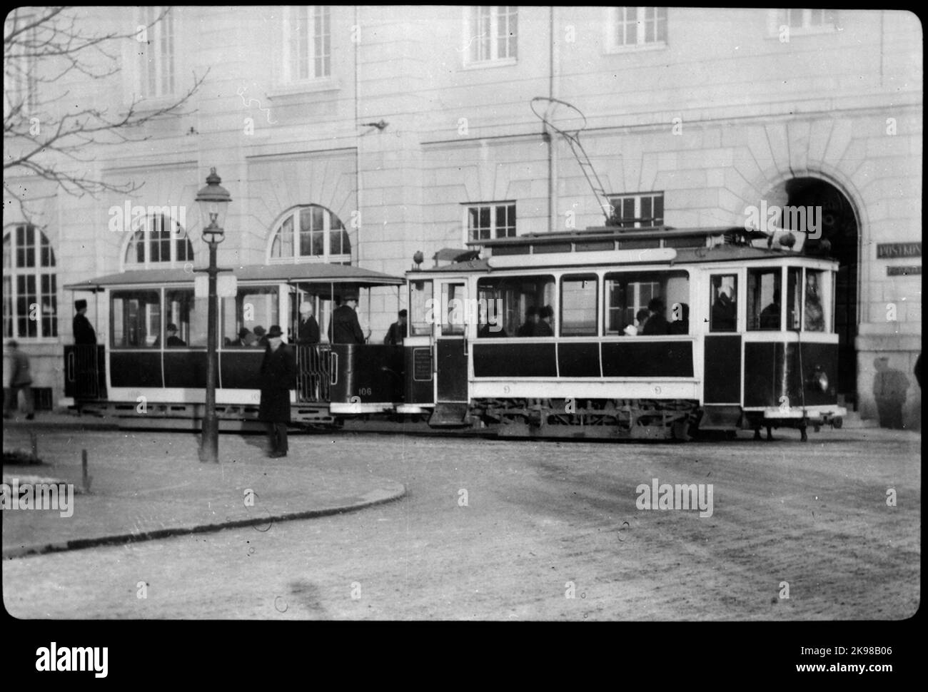 At the stop outside the post in Norrköping, Norrköping's municipal ...