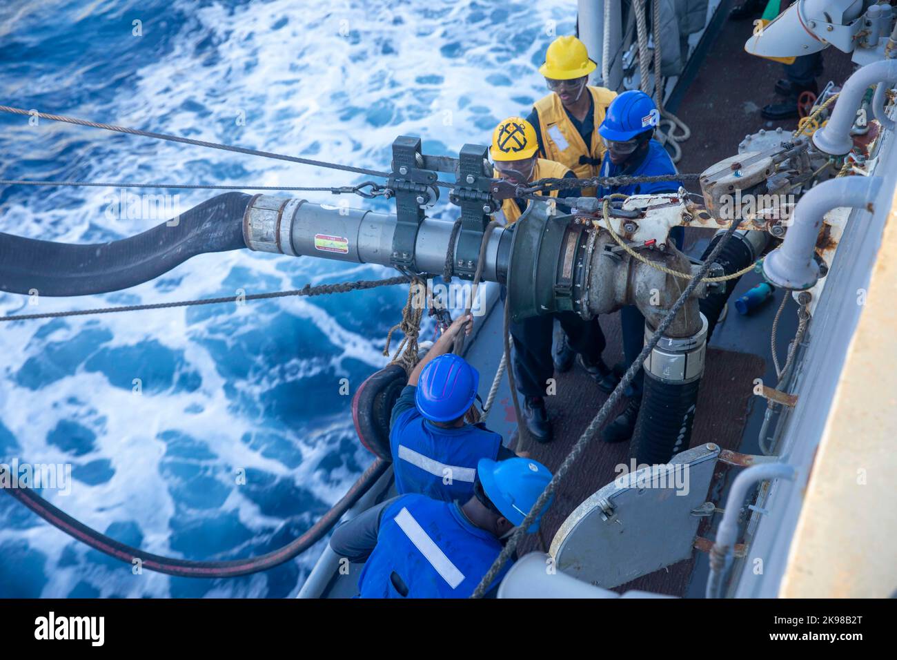 221026-N-FD648-1079 ADRIATIC SEA (Oct. 26, 2022) Sailors assigned to ...