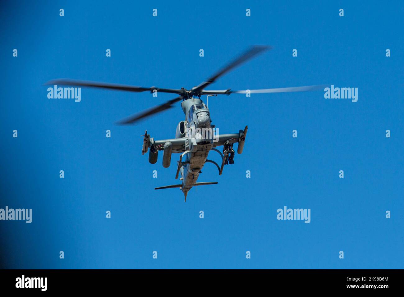 A U.S. Marine Corps AH-1Z Viper assigned to Marine Aviation Weapons and ...