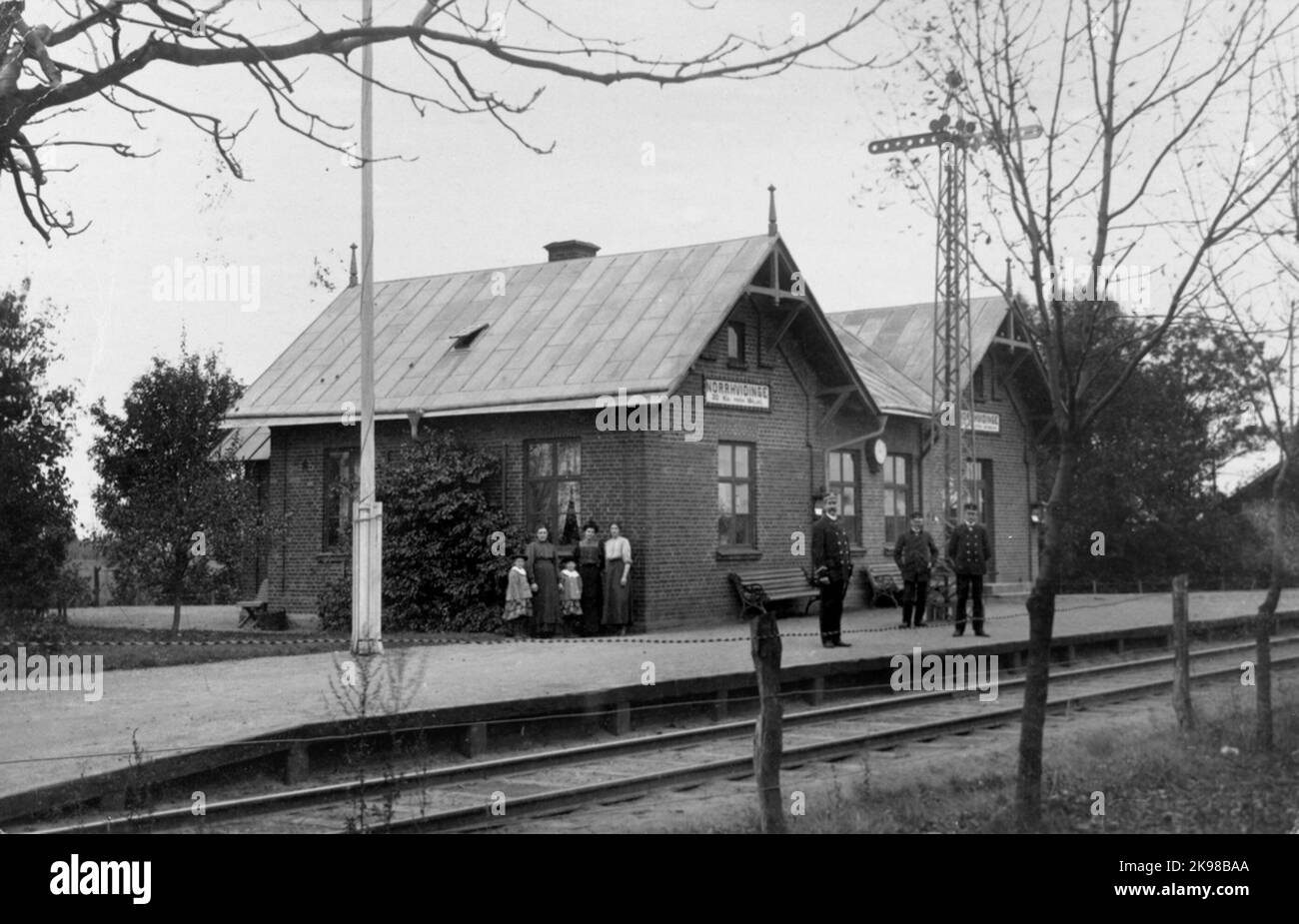 Malmö - Billesholms Railway, MBJ, Norrvidinge Railway Station Stock ...