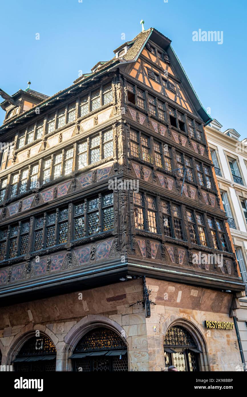 The Maison Kammerzell a traditional old alsatian houses in Place of the ...