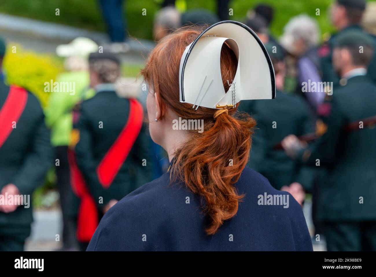 Nurse red hair woman hat uniform hi-res stock photography and images ...