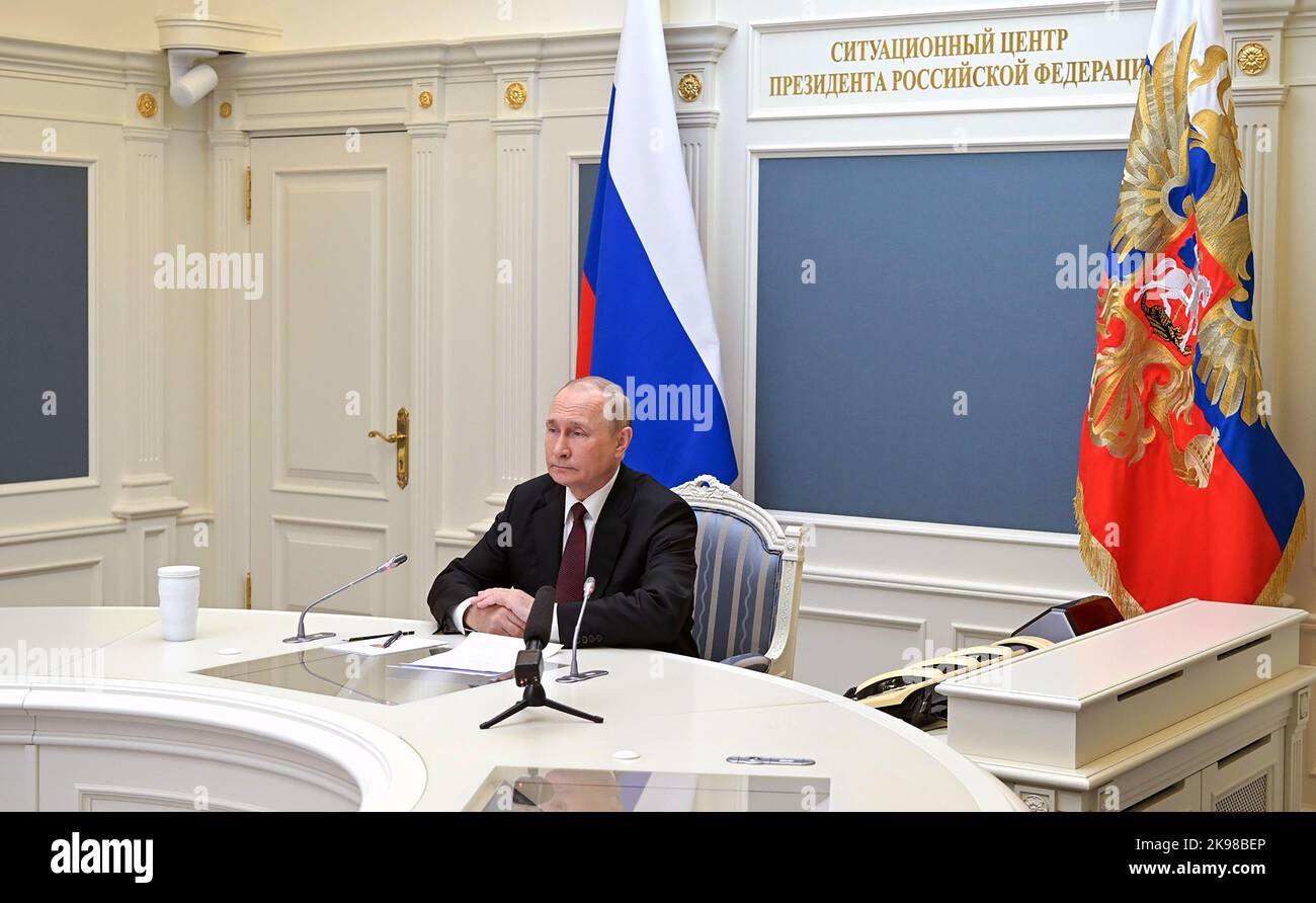 Moscow, Russian Federation. 26th Oct, 2022. Russian President Vladimir ...