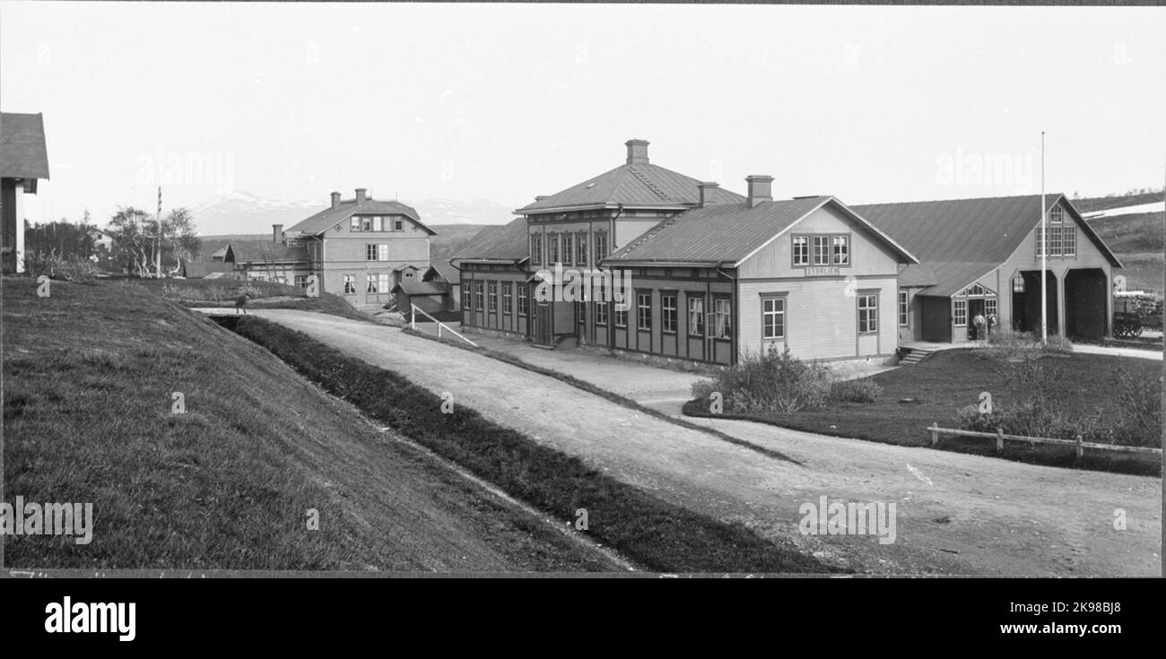 Scandinavian train station Black and White Stock Photos & Images - Alamy