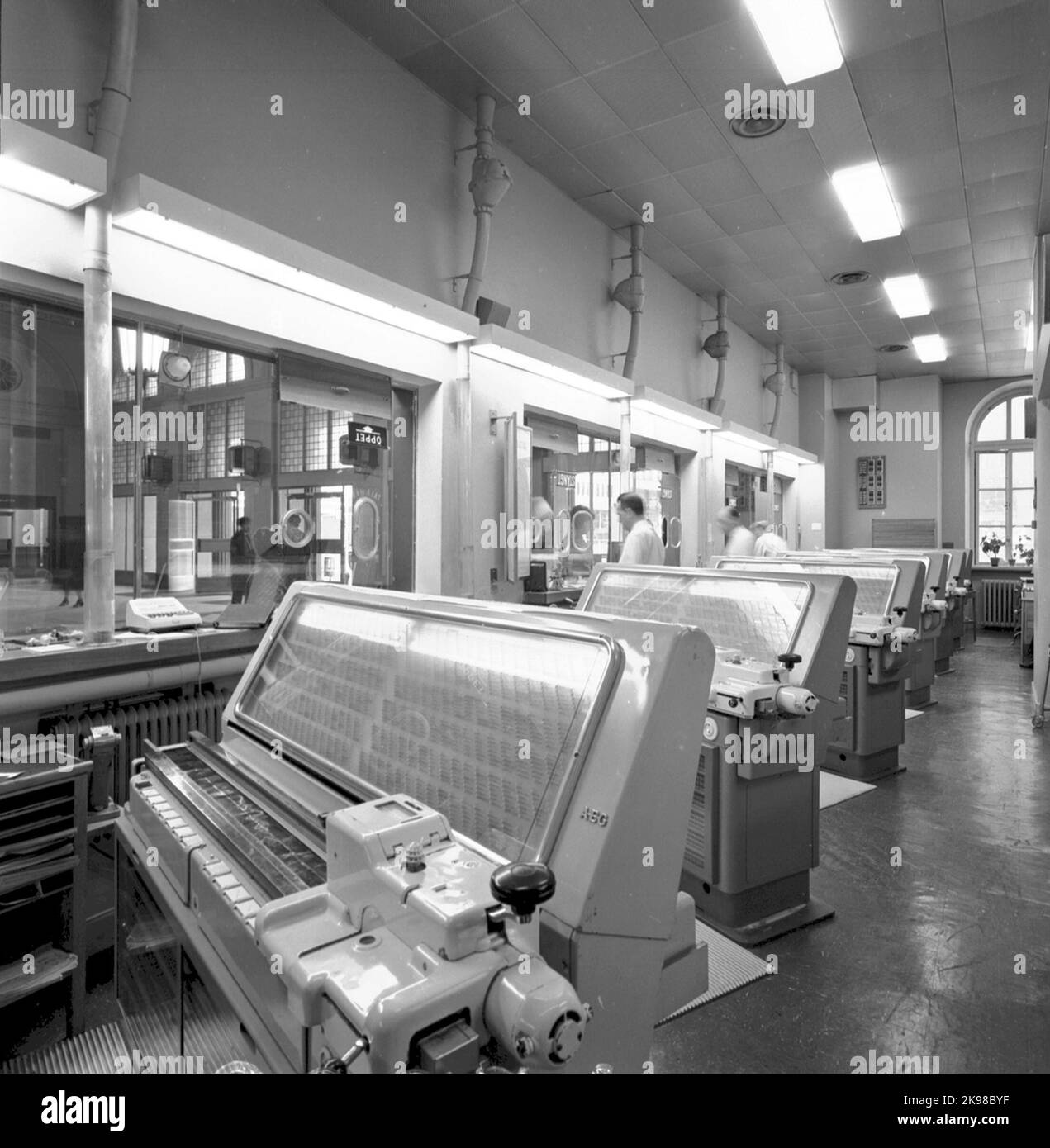 Ticket expedition, Stockholm Central Station. Ticket machine Stock ...