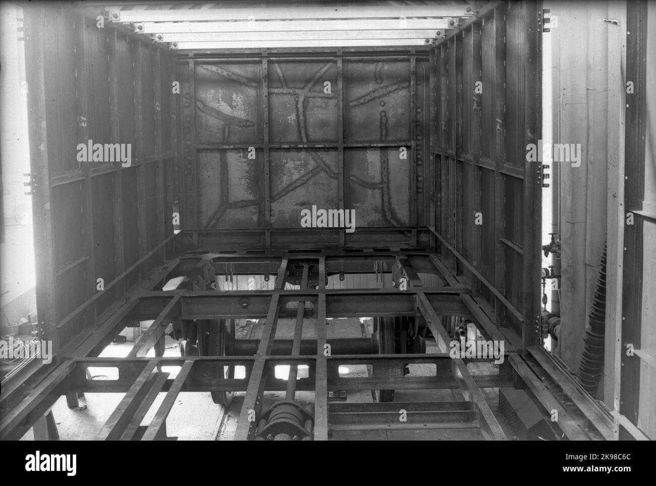 Wagon a little. H for sj. Interior Frame Stock Photo - Alamy