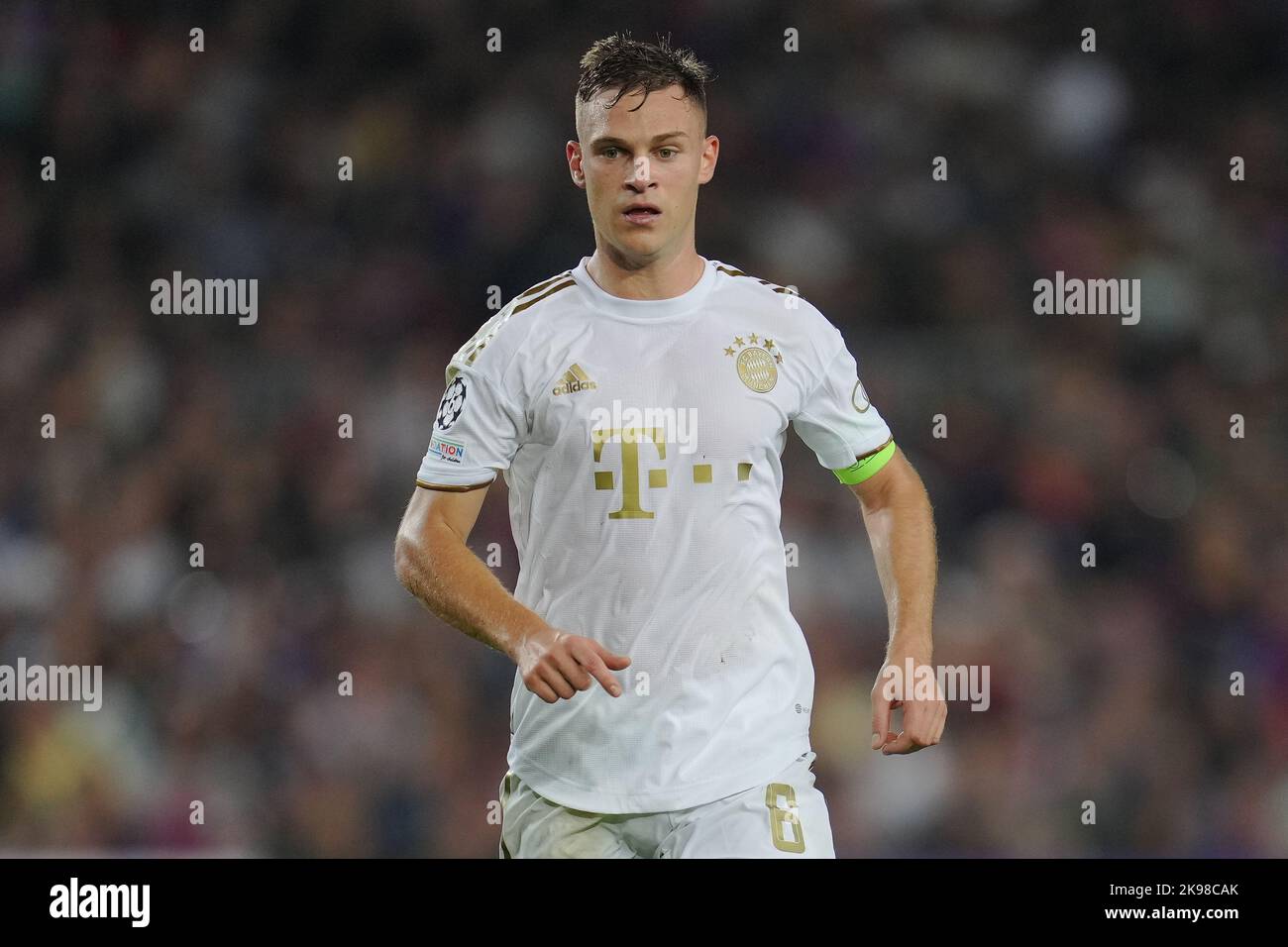 Barcelona, Spain. October 26, 2022, Joshua Kimmich of FC Bayern Munich ...