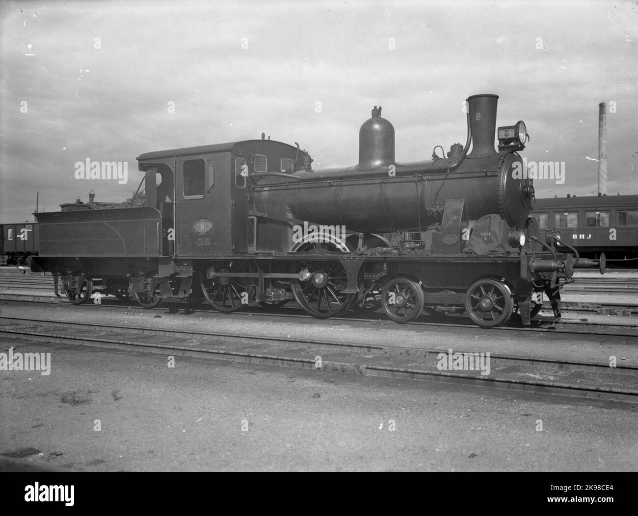 WBJ Lok 8. The picture was taken after rebuilding in 1912. The ...